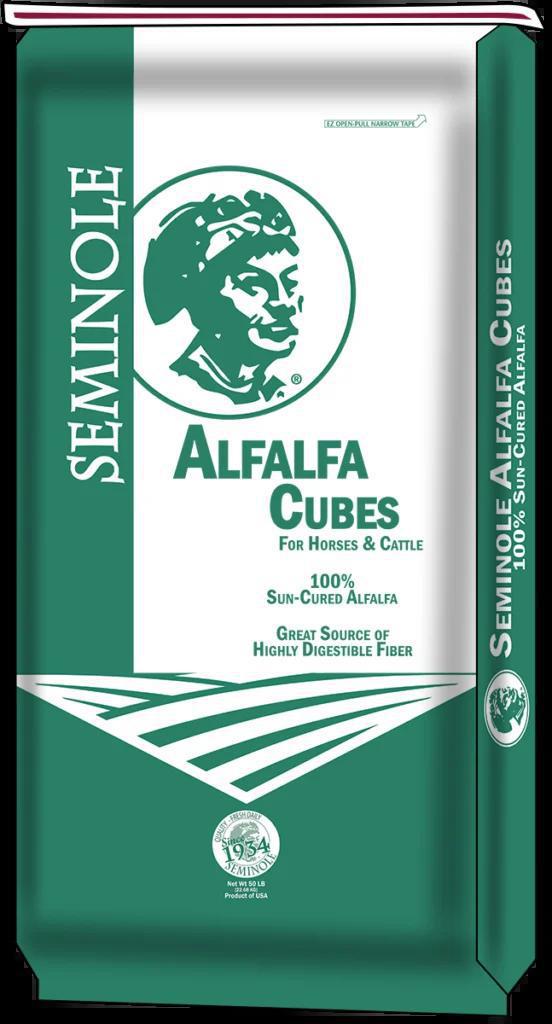 Seminole Alfalfa Cubes (50 lb) – Little Sasquatch Farm and Garden