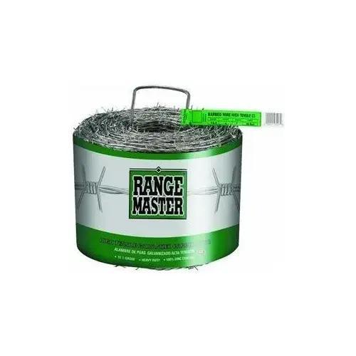 Rangemaster Class 3 7203 Barbed Wire, 1320 ft L, 15-1/2 Gauge, 5 in Po ...