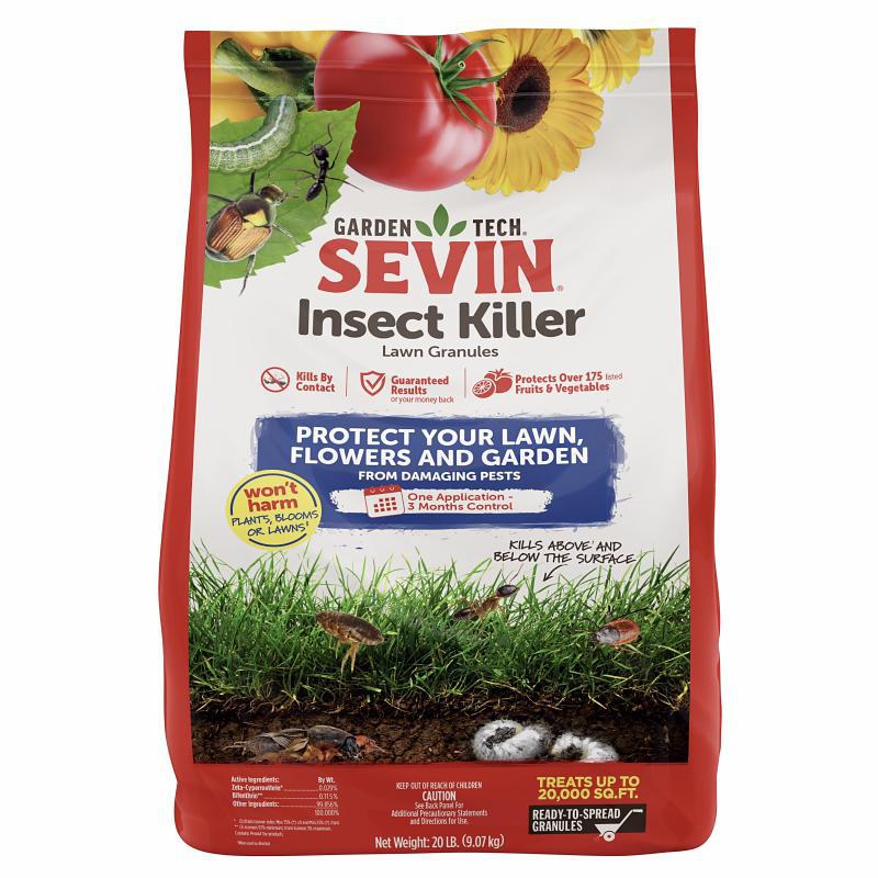 Sevin 100530129 Insect Killer, Solid, Fruit, Lawns, Vegetable Gardens ...