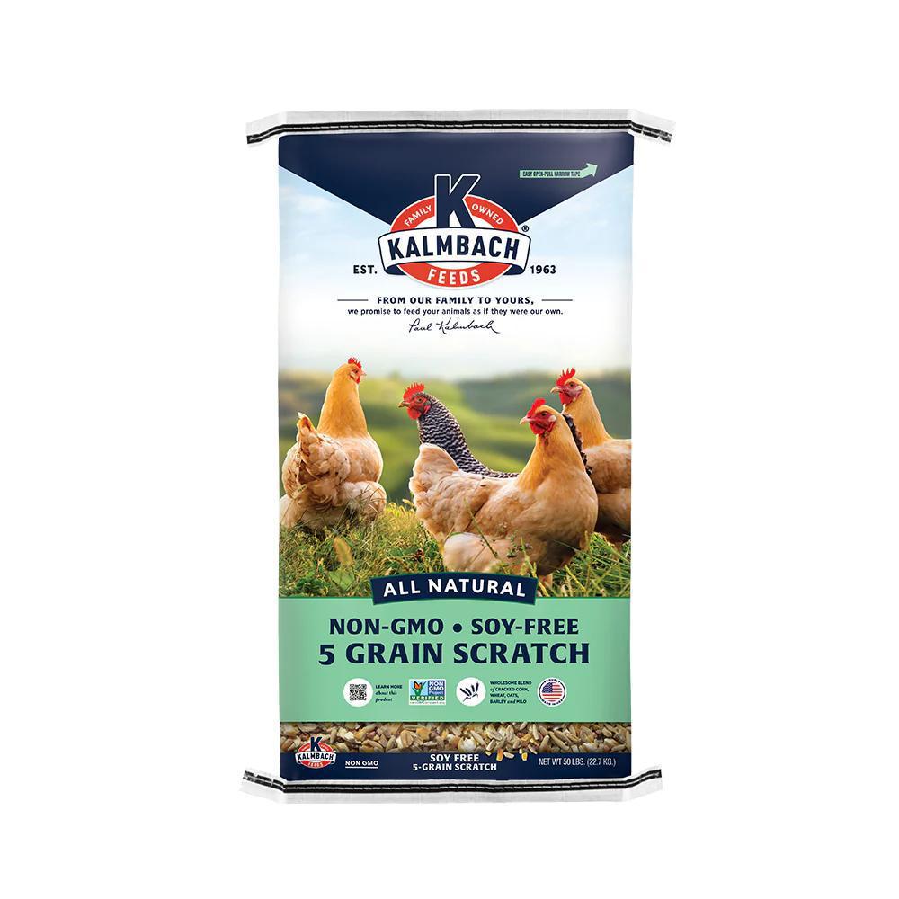 Kalmbach Non-GMO 5-Grain Scratch – Little Sasquatch Farm and Garden